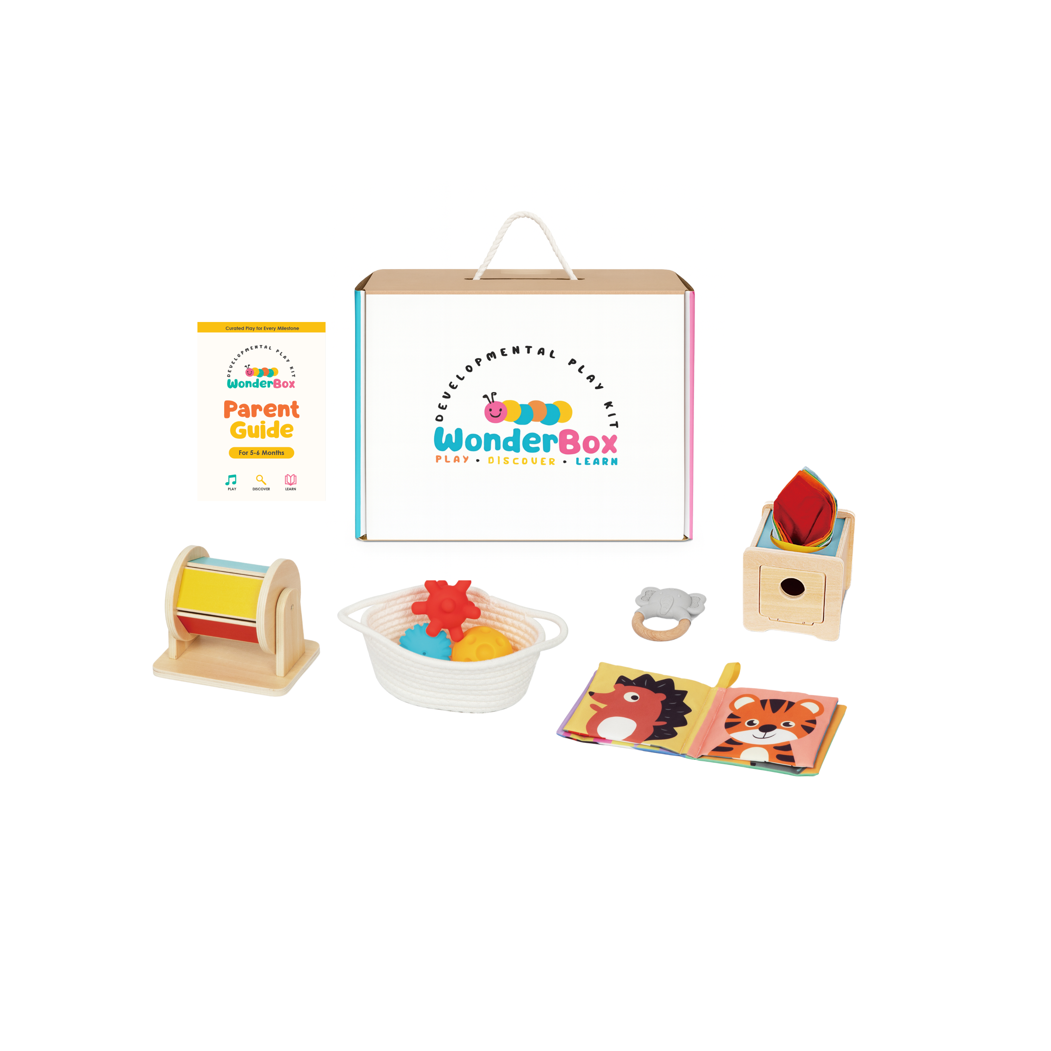 WonderBox Play Kit for 5-6 Months: Educational Toys for Baby ...